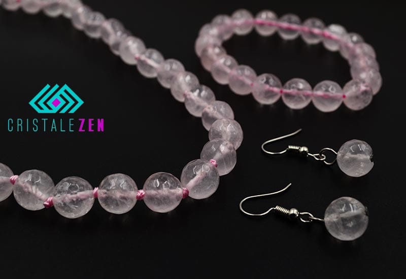 Set Cuart Roz Fatetat - Cristale ZEN